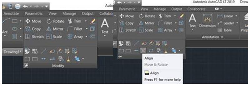 The Align Command in the AutoCAD LT 2019 Ribbon Menu – ARKANCE UK Community