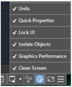 AutoCAD 2019 – Controlling the Display of Icons in the Status Bar ...