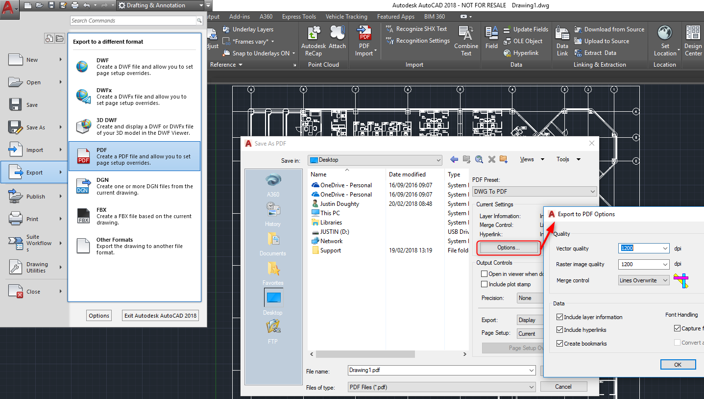 AutoCAD 2018 - Convert DWF to DWG – ARKANCE UK Community