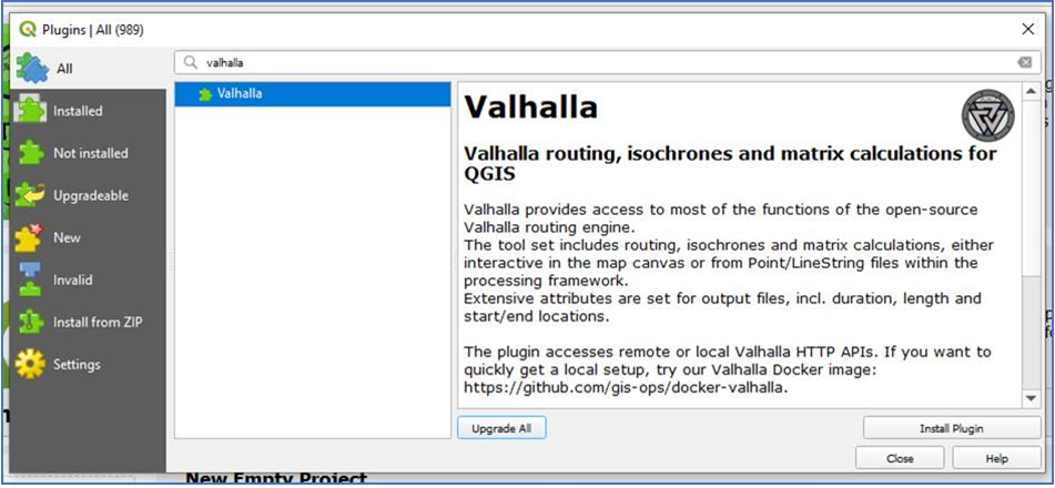 QGIS – Valhalla Point to Point – ARKANCE UK Community