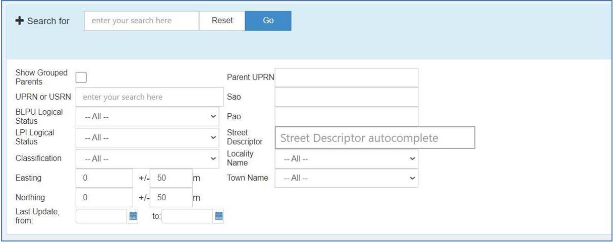 Address & Street Management – Search by Classification – ARKANCE UK ...