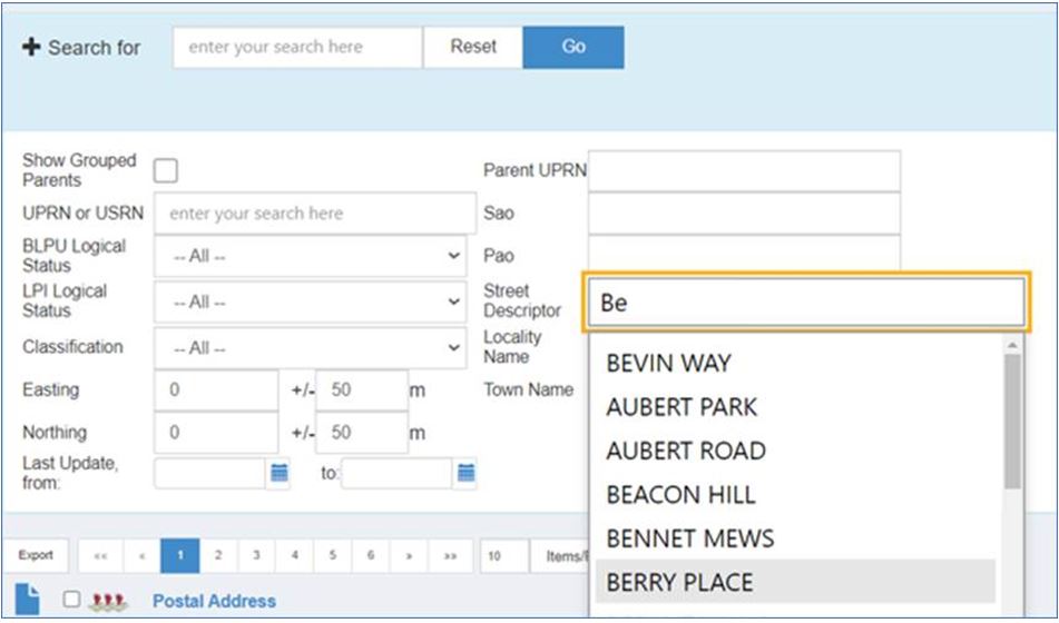 Address & Street Management – Search by Street – ARKANCE UK Community