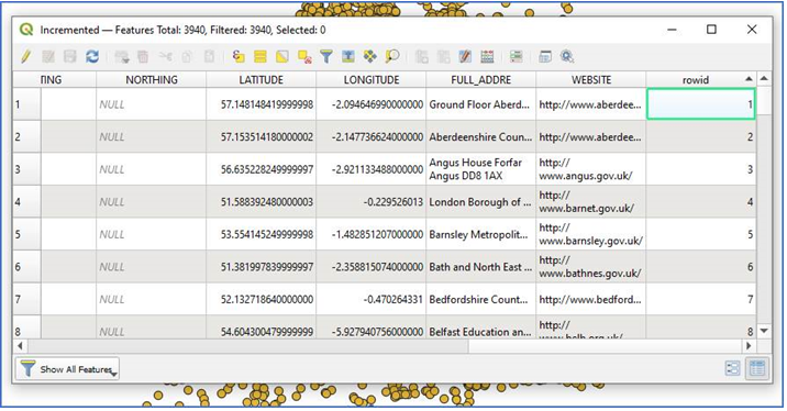 QGIS – Add RowID Field – ARKANCE UK Community
