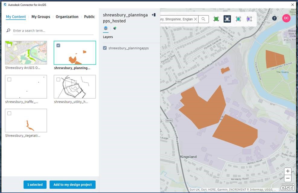 Autodesk Civil 3D – Adding GIS Data using ArcGIS Online – ARKANCE UK ...