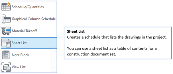 Revit FAQ - How do you create a drawing/sheet index? – ARKANCE UK Community