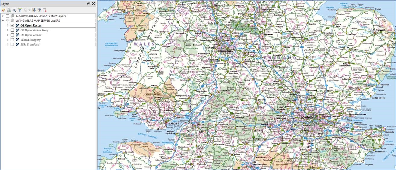 QGIS – Accessing OS Open Data via ESRI Living Atlas – ARKANCE UK Community