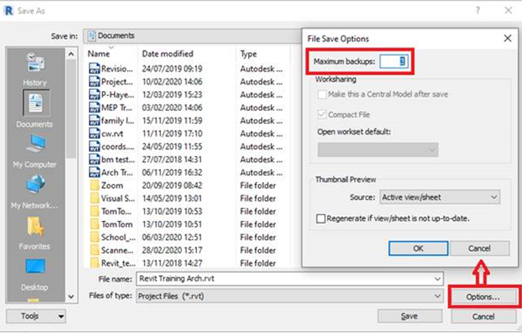 Specifying the number of backup files within Revit – ARKANCE UK Community