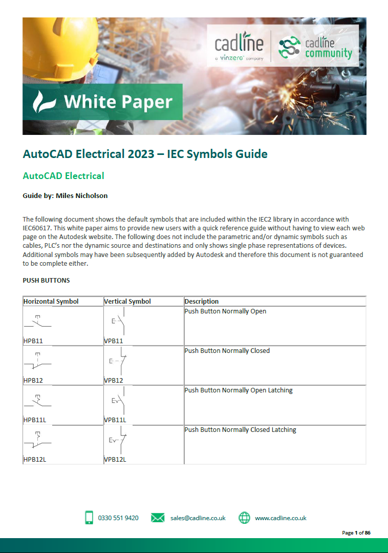 AutoCAD Electrical 2023 – IEC Symbols Guide – ARKANCE UK Community