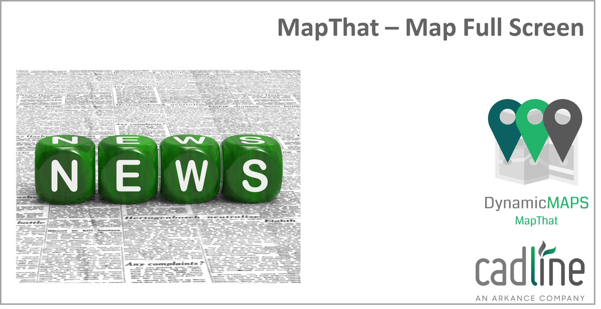 MapThat – Map Full Screen – ARKANCE UK Community