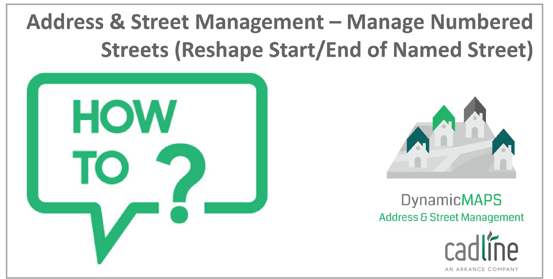 Address & Street Management – Numbered Streets (Reshape Start/End of ...