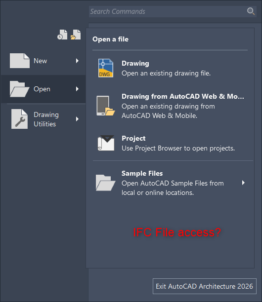 AutoCAD Architecture Tip – Missing Option to Open IFC files? – ARKANCE ...