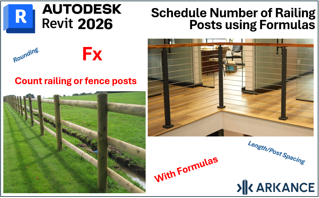Revit Tip – Schedule number of Fence or Railing Posts using formulas ...