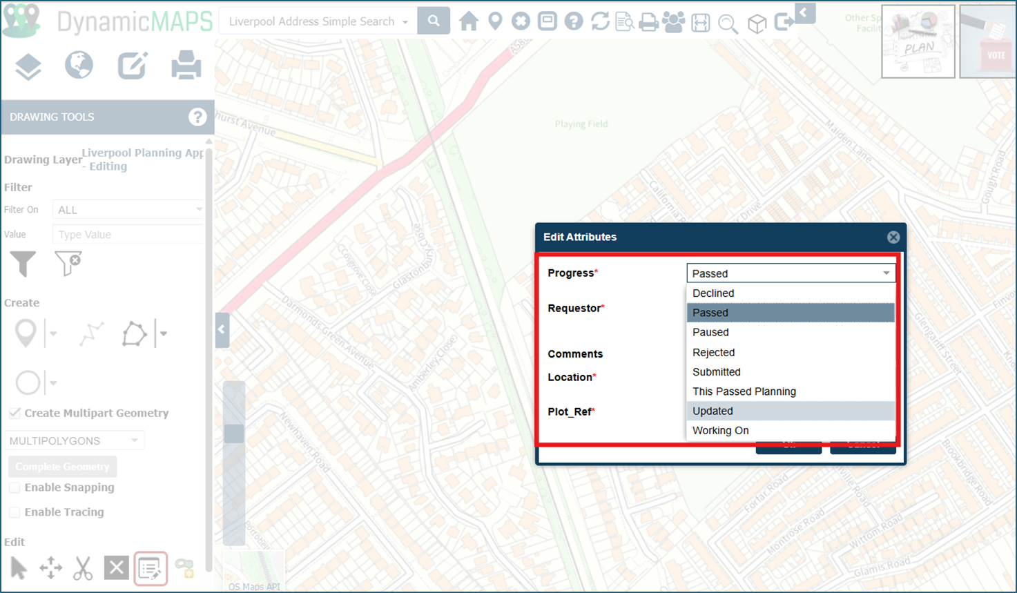 MapThat – List Box Options – ARKANCE UK Community